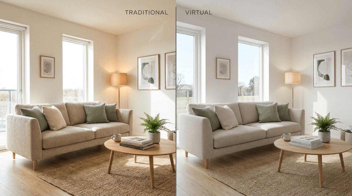 Virtual Staging vs Traditional Staging: Real Results Compared (2026 ...